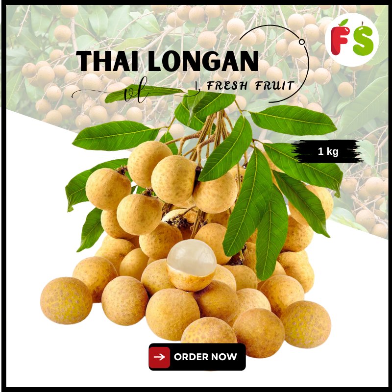 Thai Longan (Pack- 1kg +/- ) 泰国龙眼 – FS Fruity Pte Ltd